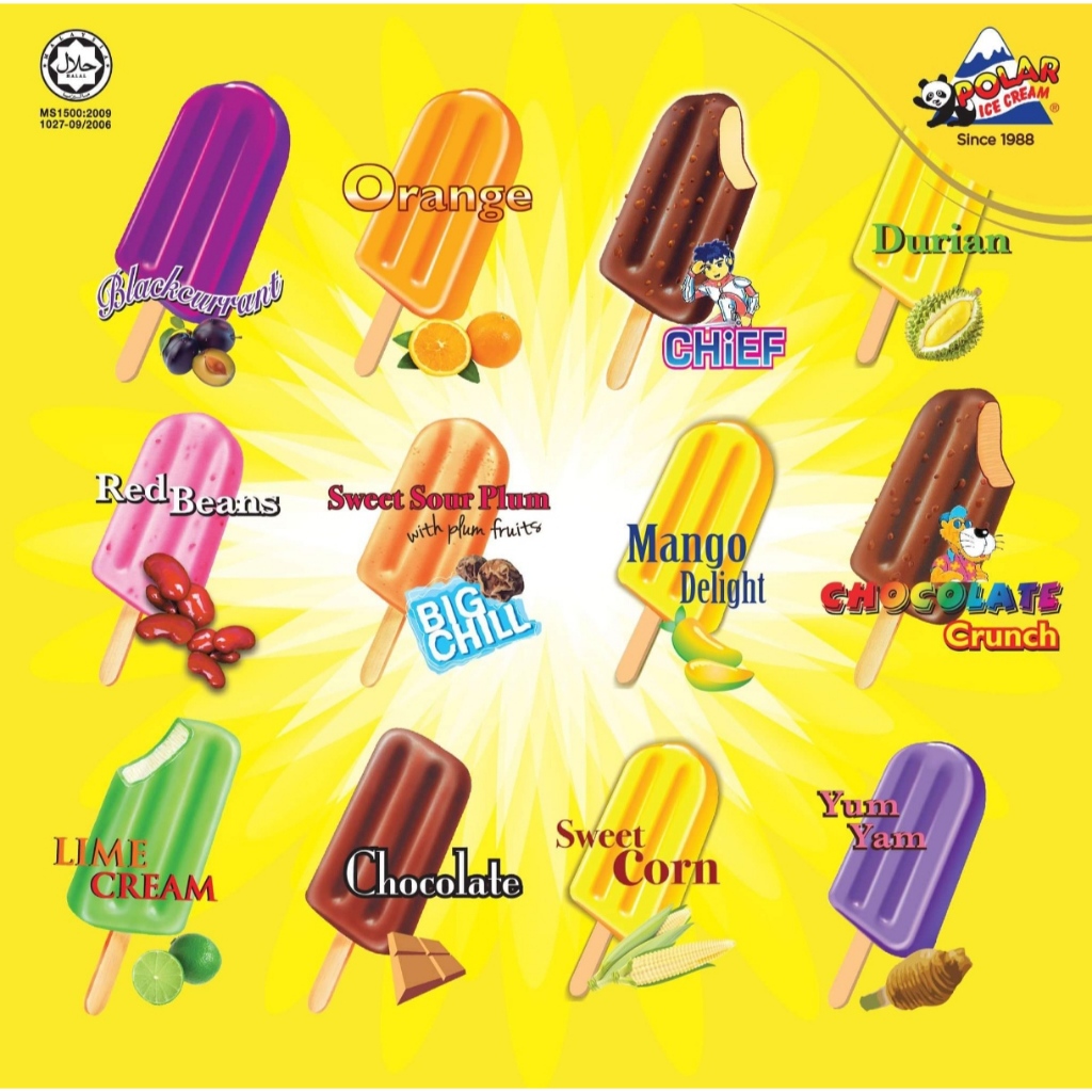 [POLAR MELAKA] Polar Stick Ice Cream x30pcs (pls contact before place ...