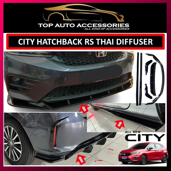 HONDA CITY HATCHBACK RS THAI DIFFUSER, THAI LIPS, RS BODYKIT (GLOSSY ...