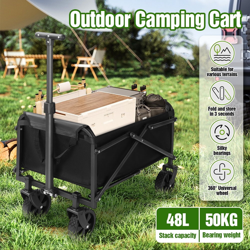 Outdoor Wagon Trolley Camping Trolley foldable Cart Tool truck portable ...