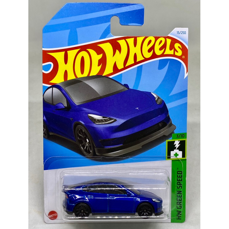 Hot Wheels TESLA MODEL Y Blue EV Electric Vehichle Luxury Sports SUV 64 ...