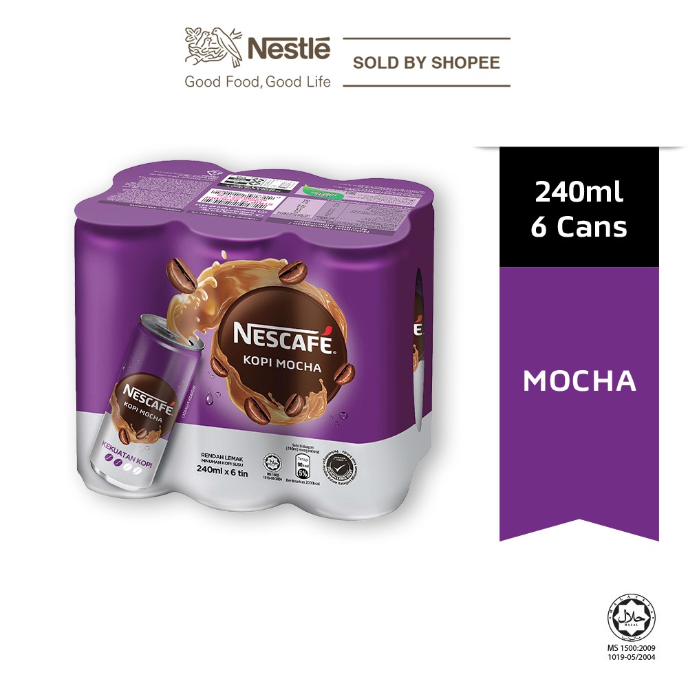 NESCAFE Mocha Can (240ml x 6pcs) | Shopee Malaysia