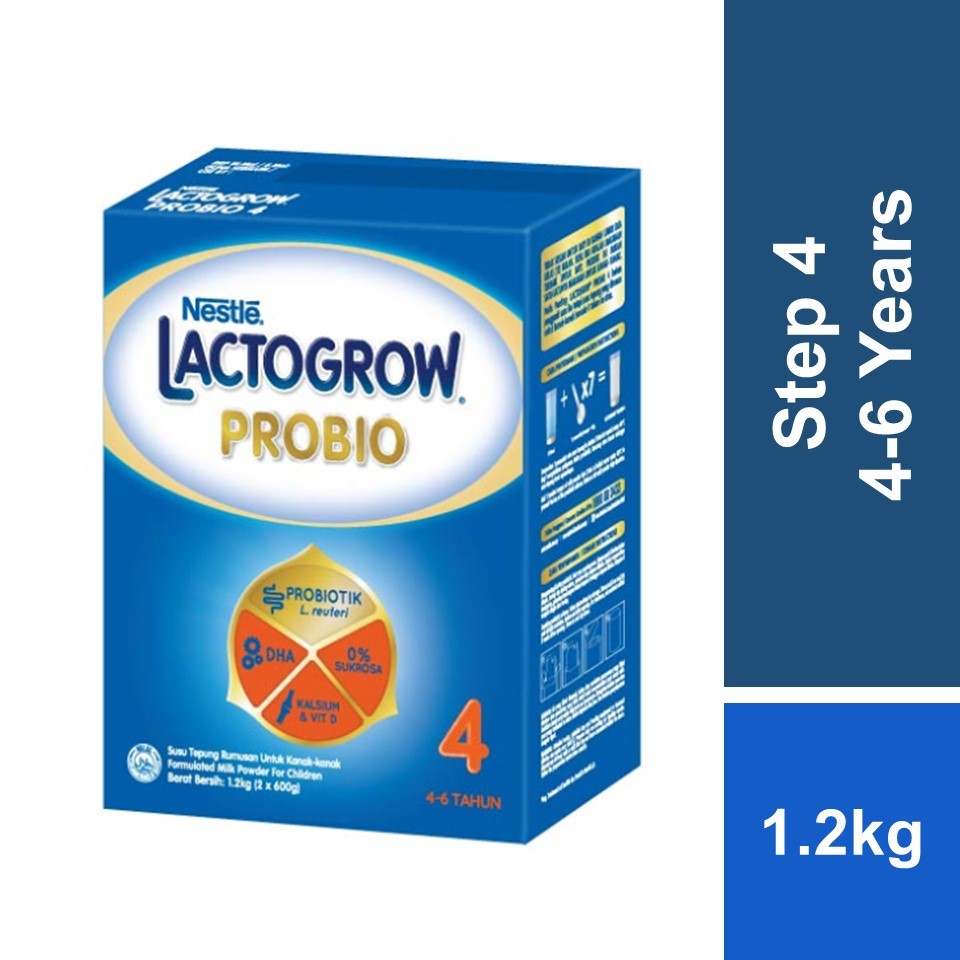 Nestle Lactogrow Probio 4 Milk Powder (1.2kg) | Shopee Malaysia