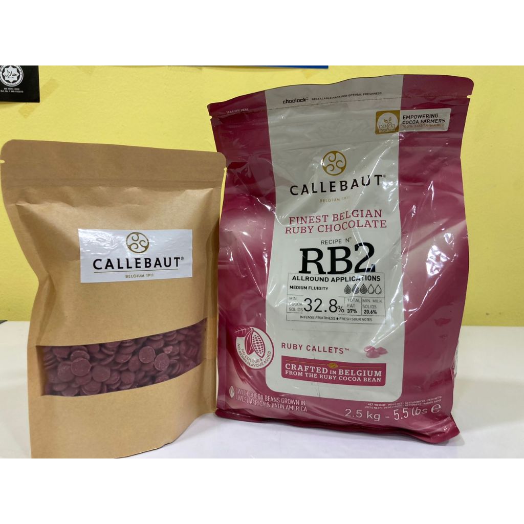Callebaut Ruby RB2 Couverture Chocolate Callets 32.8% | Repacked 250g ...