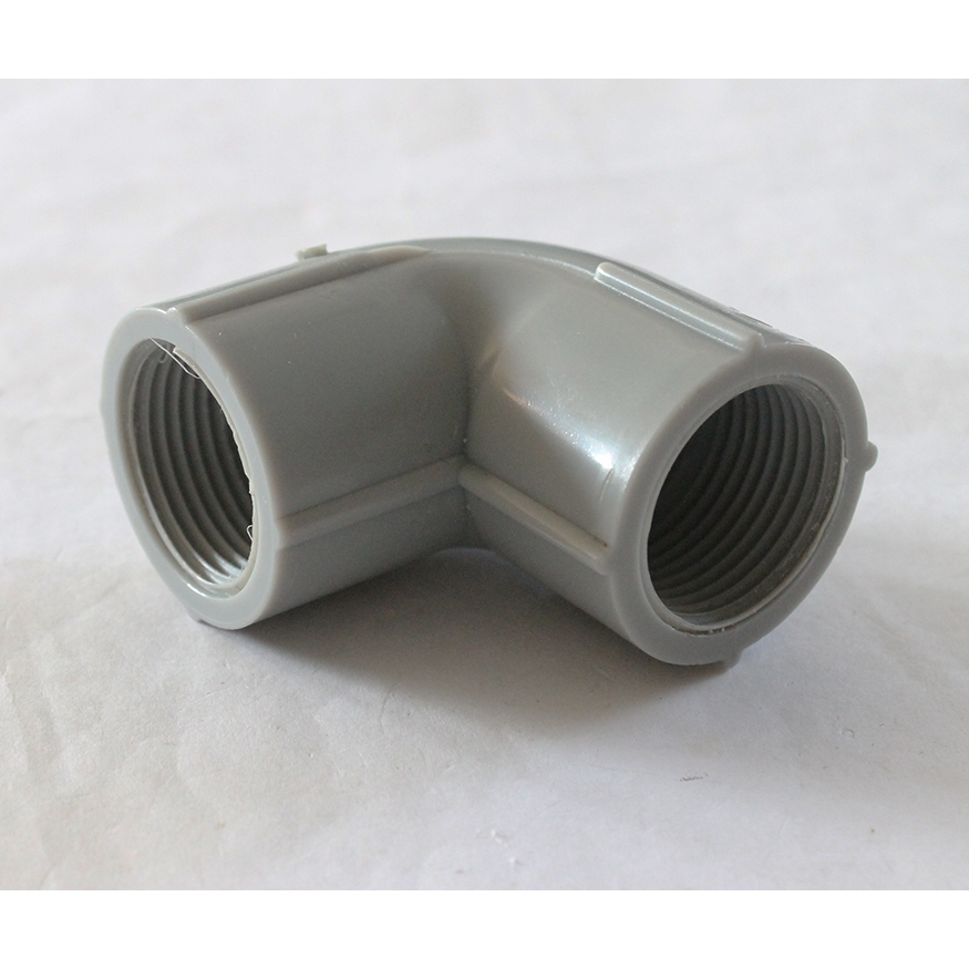 PVC ACETAL 90 Degree Elbow Threaded Pipe Fitting 3/4 inch (20 mm ...
