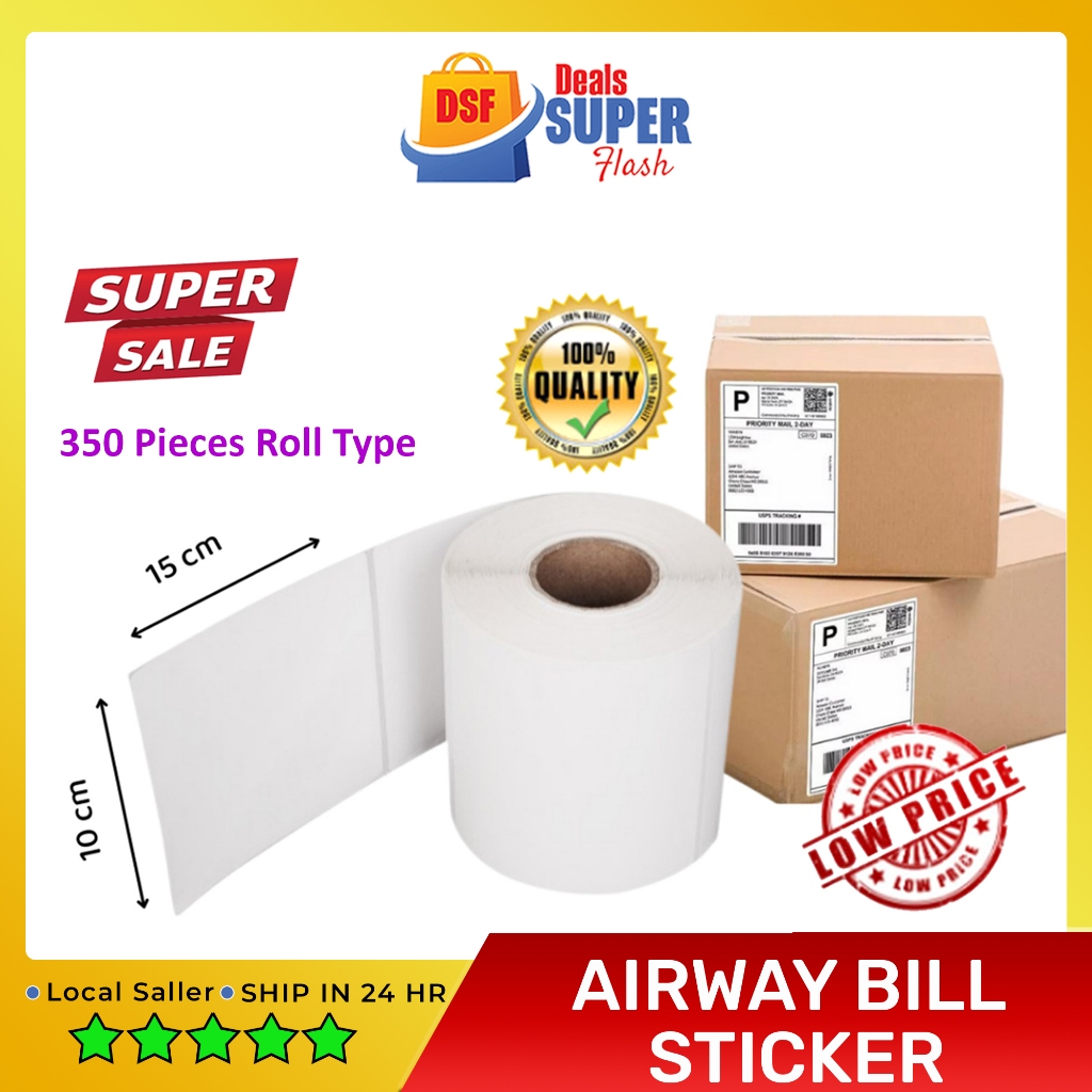 350pcs Airwaybill High Quality Label Roll Sticker\Barcode Label A6 100 ...