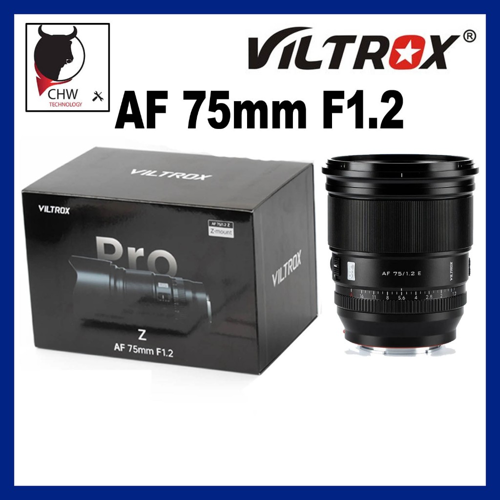 VILTROX ORIGINAL MALAYSIA VILTROX PRO 75MM F1.2 FULL FRAME E MOUNT FOR ...
