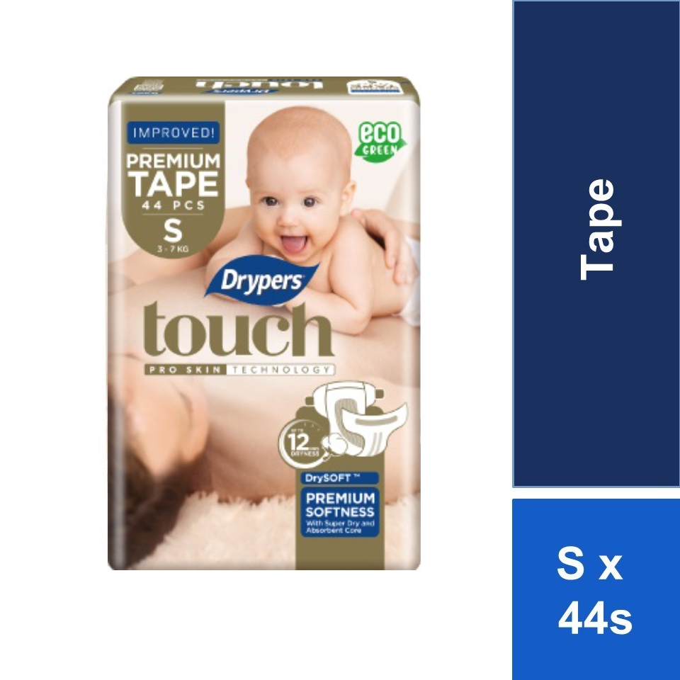 Drypers Touch Jumbo Pack S44 | Shopee Malaysia