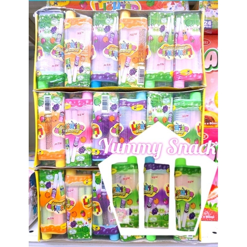 (4pcs/24pcs) Alibaba Lighter Candy Fruity Flavour Halal Ready Stock ...