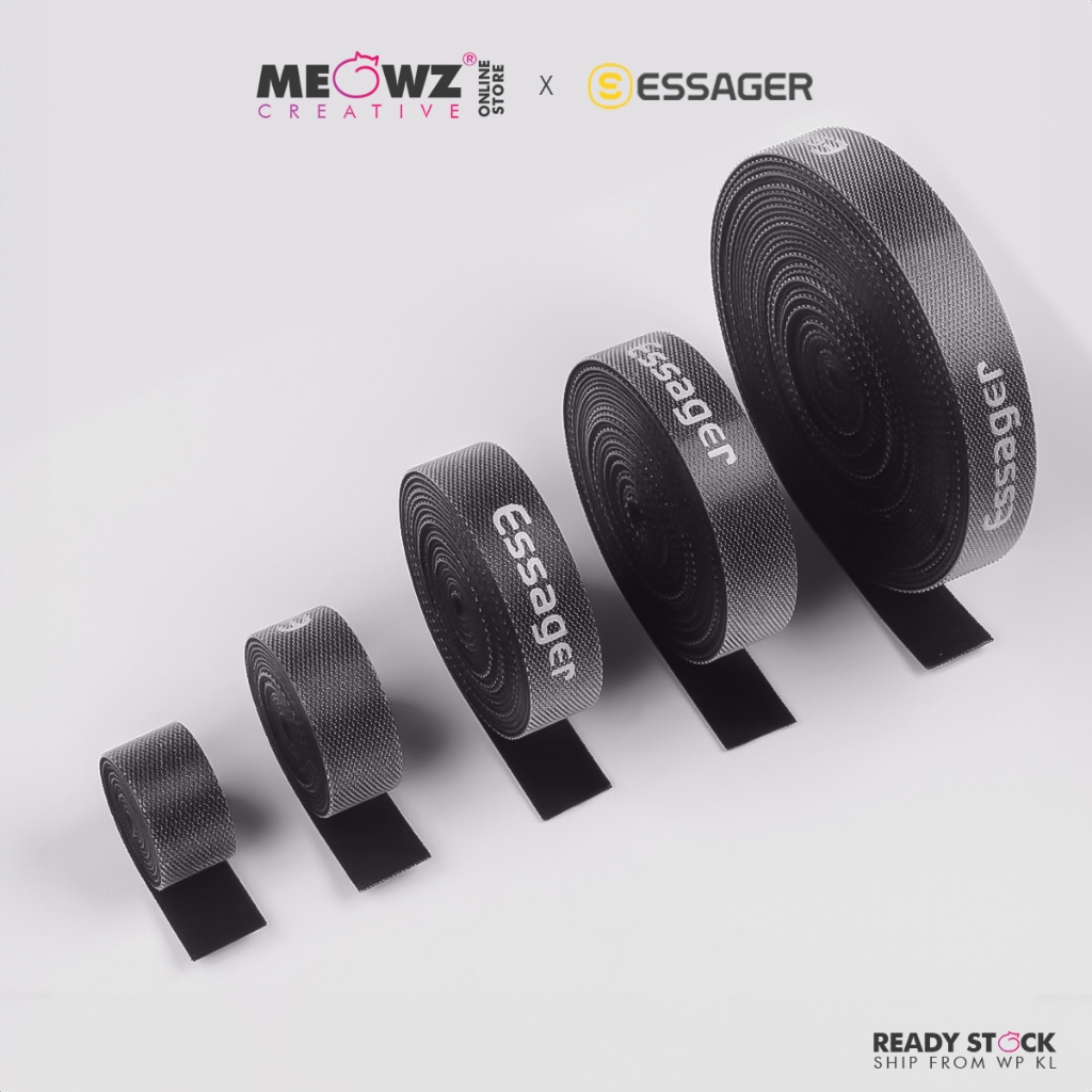 Essager Cable Tie Velcro Reusable Cable Straps Cable Management With ...