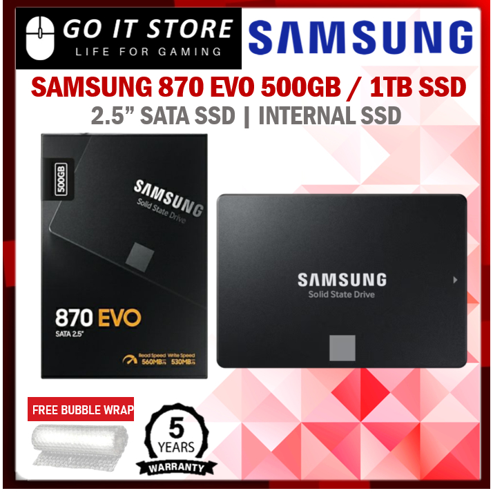 Samsung Internal SSD 870 EVO SATA III 2.5" V-NAND Internal Solid State ...