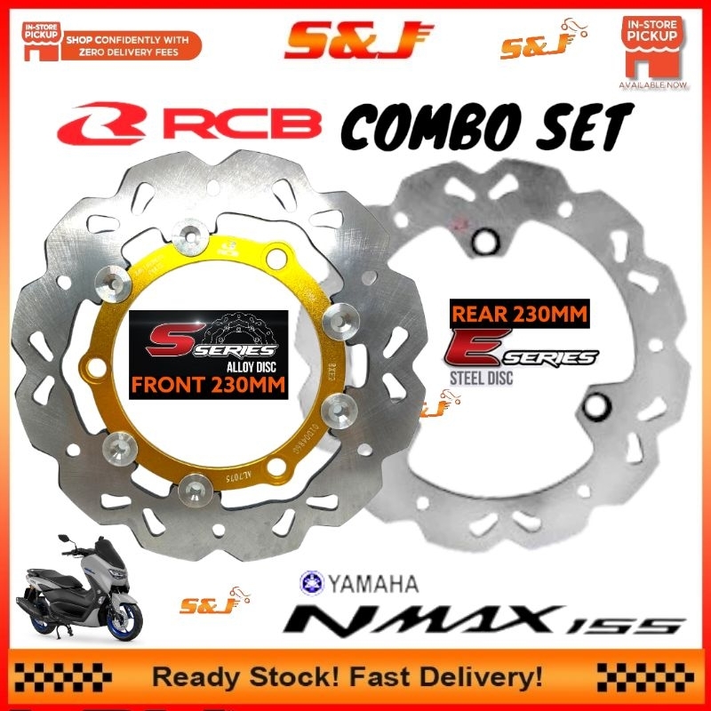 RCB S SERIES NMAX NMAX155 V1V2 DISC PLATE 230 MM BRAKE DISK FRONT REAR ...