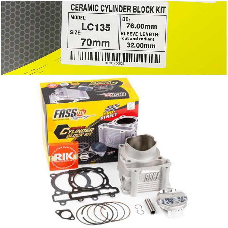 RACING BLOCK PROX SUPER PRO 57MM/60MM/62MM/63MM/65MM/66MM/68MM/70MM ...