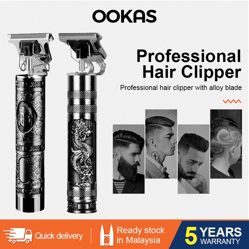 OOKAS Professional Hair Trimmer Men Mesin Rambut Mini Original Hair ...