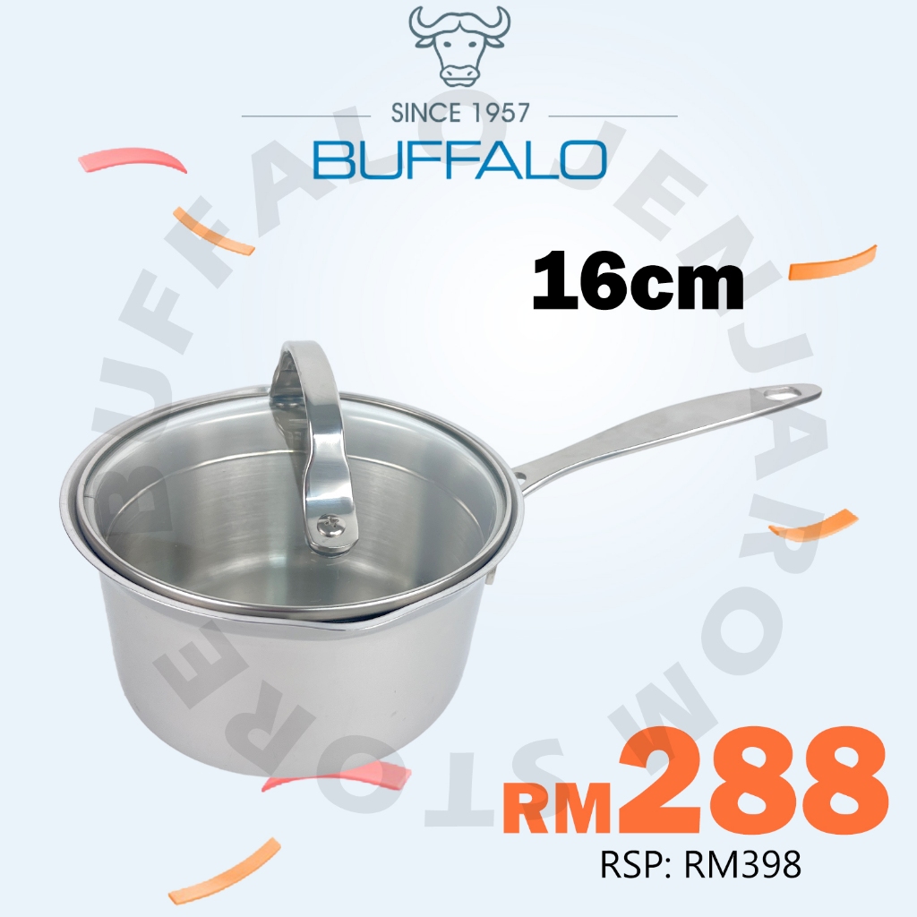 ASAHI 16cm Angel Pot Stainless Steel 304 Saucepan Maggie Pot 16cm天使锅304不锈钢小汤锅 (Manufactured by ...