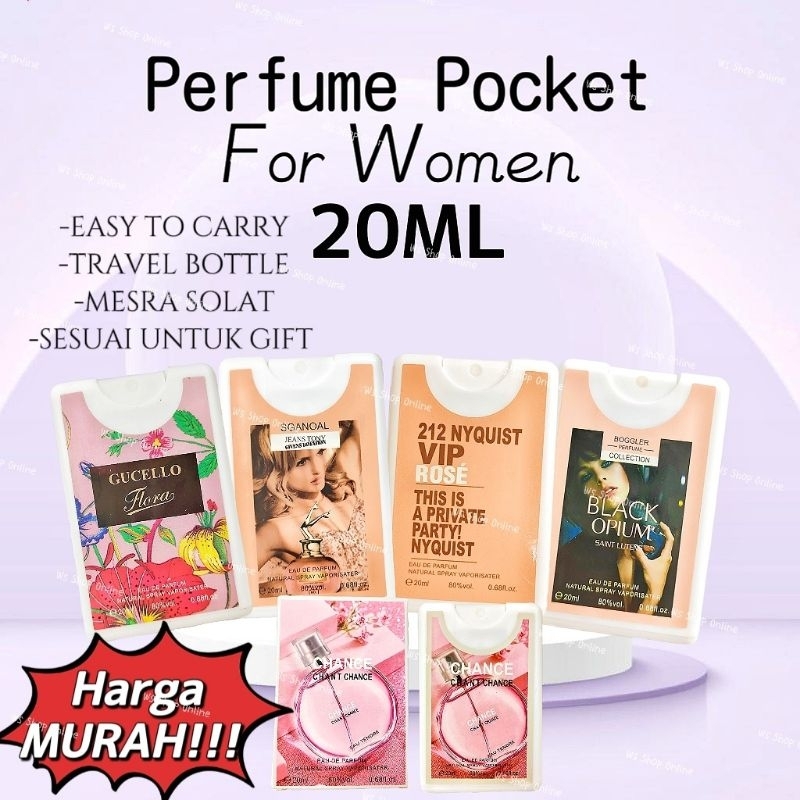 Perfume 20mL Pocket Perfume viral mini minyak wargi perempuan goodiss perfume viral | Shopee ...
