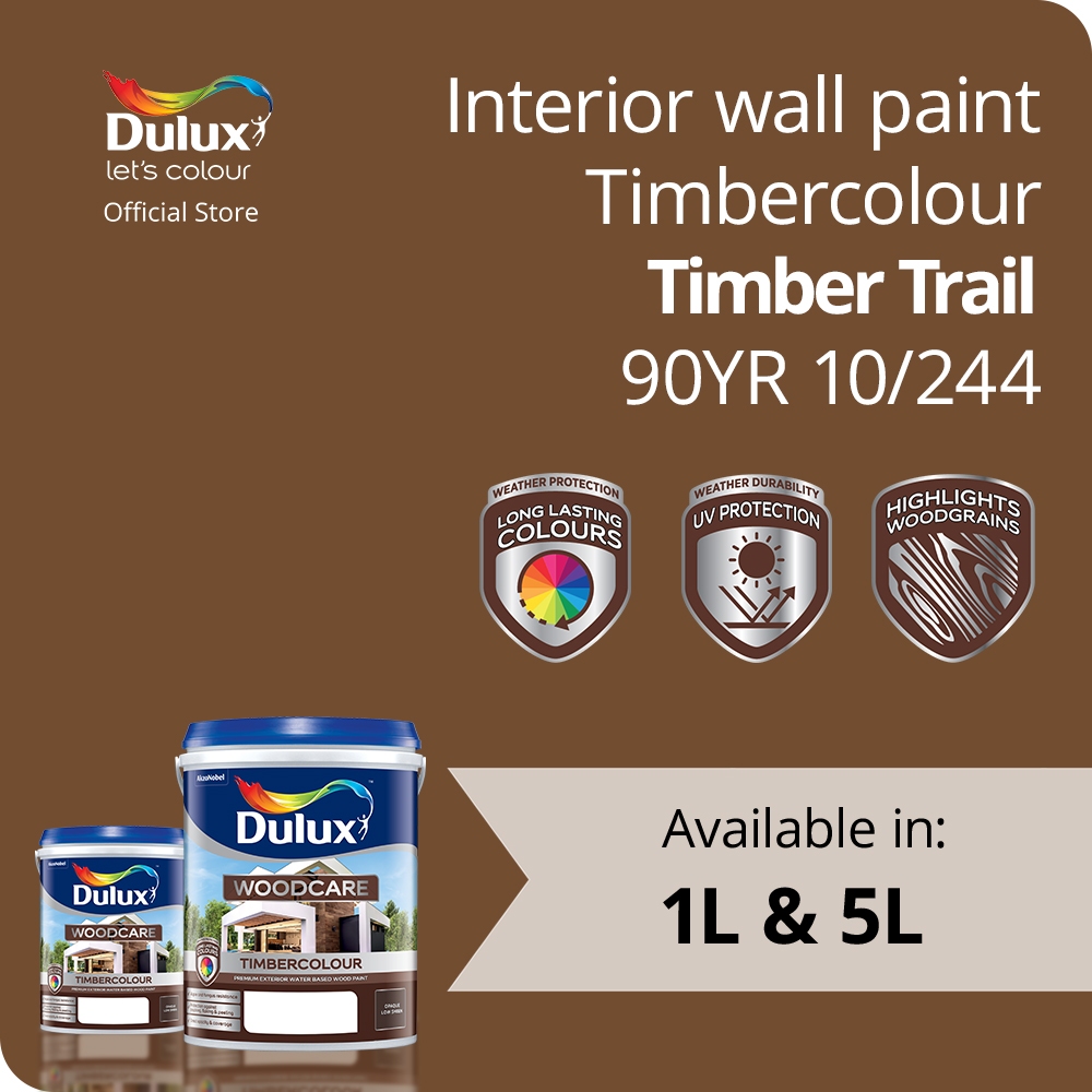 Dulux Timbercolour - Timber Trail (90YR 10/244) (Wood Care) | Shopee ...