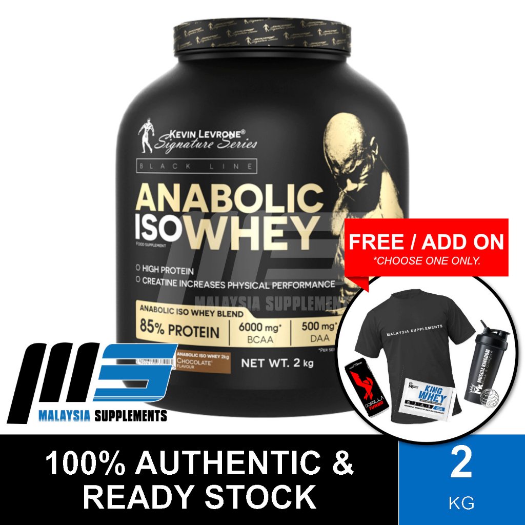 Kevin Levrone Anabolic Iso Whey (2kg) [FREE GIFT] - Whey Protein ...