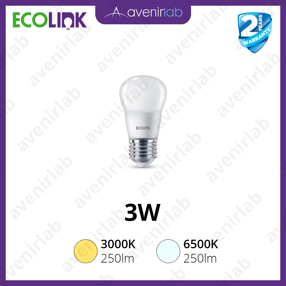 [SIRIM] ECOLINK E27 LED Light Bulb 3W 5W 7W 9W 11W 13W 14.5W 19W Sirim Certified Round Bulb P45 ...