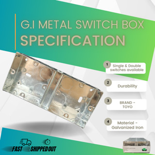 [READY STOCK] G.I METAL SWITCH BOX / KOTAK SUIS LOGAM G.I / METAL ...