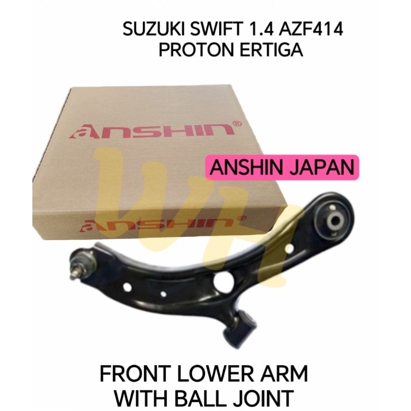 FRONT LOWER ARM SUZUKI SWIFT 1.4 AZF414 PROTON ERTIGA (ANSHIN JAPAN ...