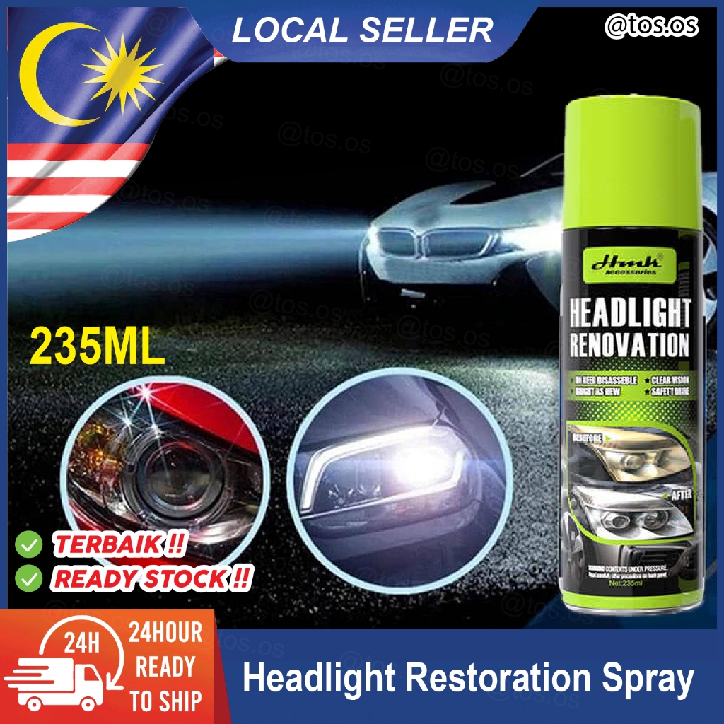 235ml Car Headlight Restoration Spray Headlight Renewal Polishing Agent ...