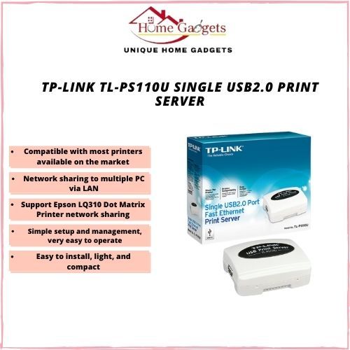 TP-Link TL-PS110U Single USB2.0 Print Server | Shopee Malaysia