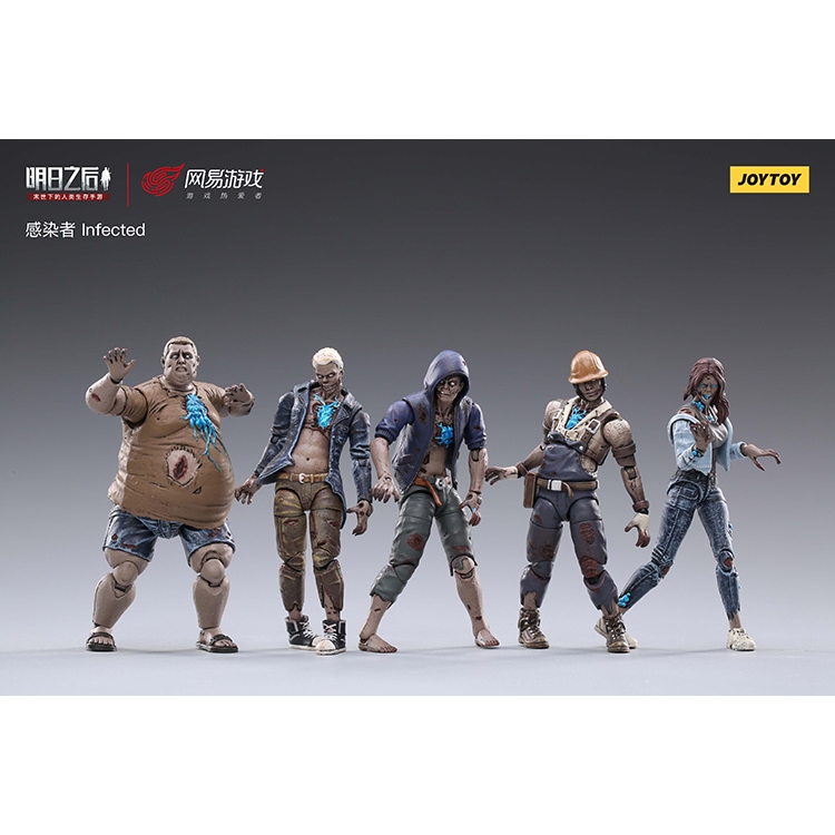 1/18 JoyToy LifeAfter Infected (5 Zombie Action Figures) | Shopee Malaysia