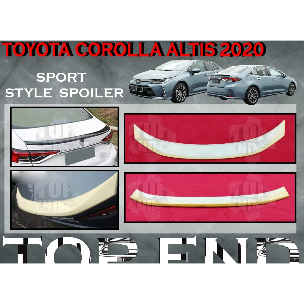 TOYOTA COROLLA ALTIS 2020 SPORT STYLE SPOILER DUCKTAIL ALTIS SPOILER ...