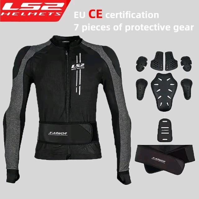 LS2 X ARMOR MAN JACKET BLACK SILVER | Shopee Malaysia
