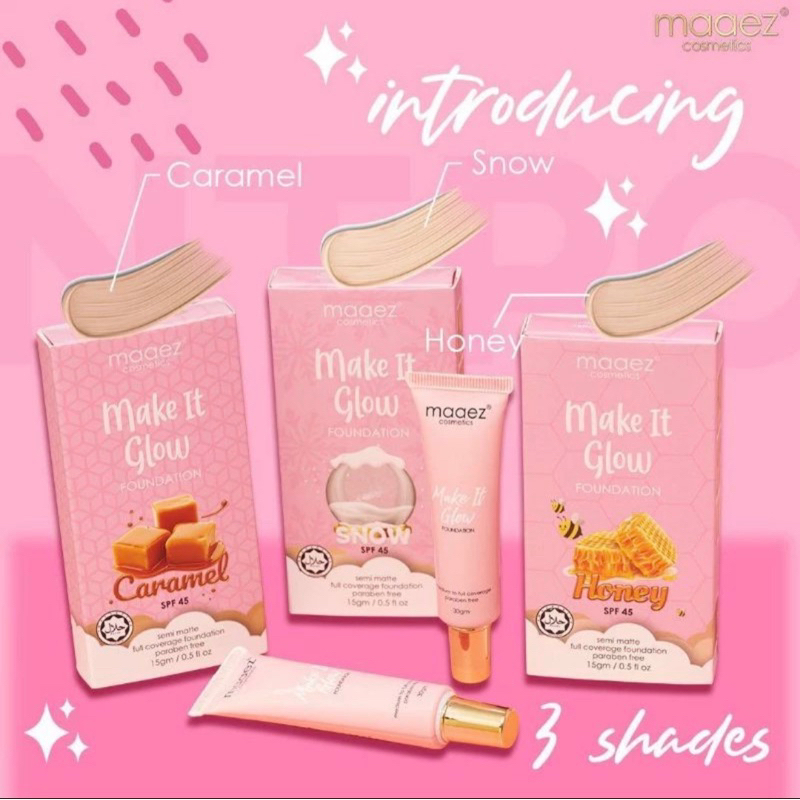 Maeez Beauty Foundation Viral Make it glow | Shopee Malaysia