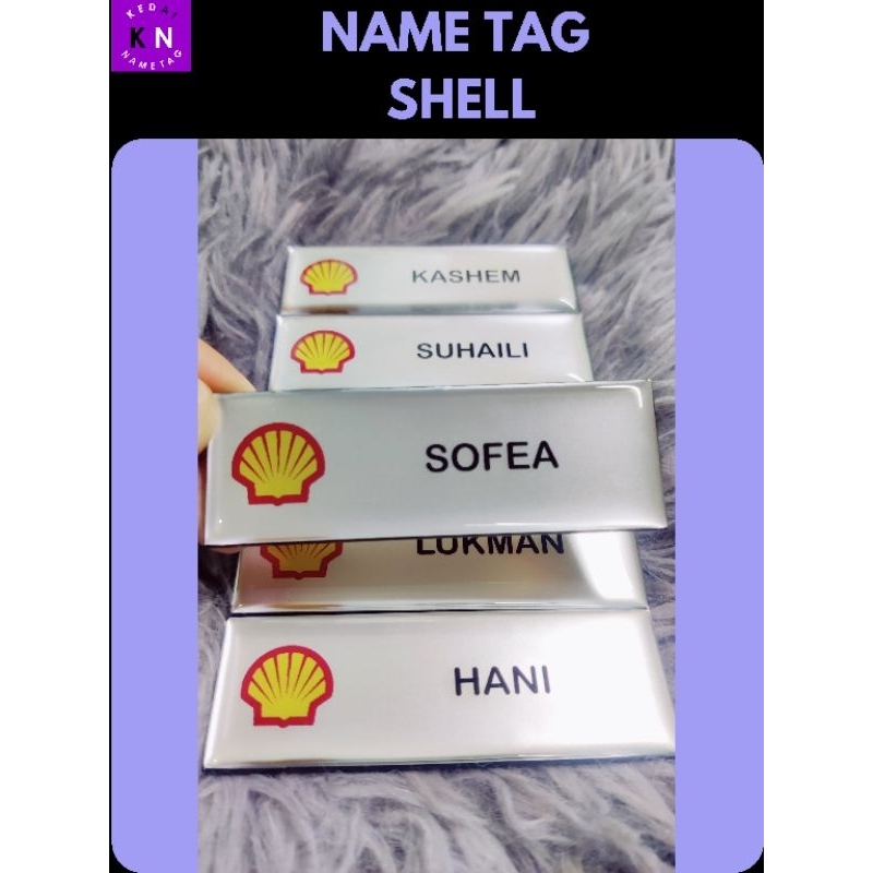Nametag Epoxy Shell (75x25mm) | Shopee Malaysia