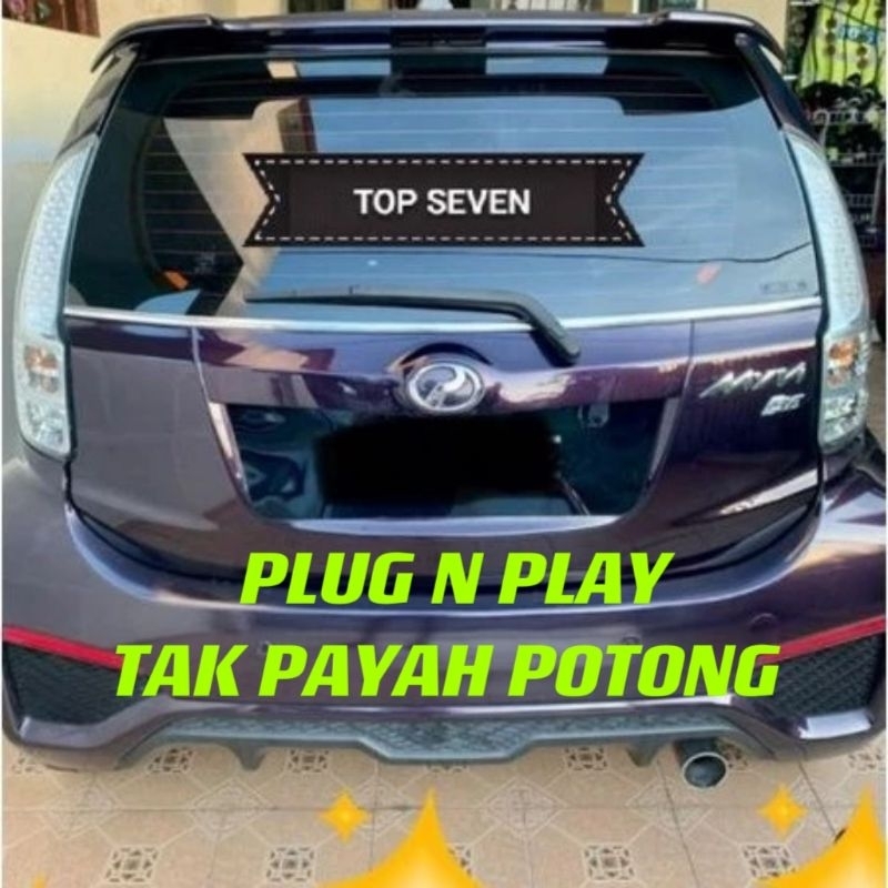 Chrome Lining Rear Boot Rear Bonet Cermin Belakang Perodua Myvi Lagi ...