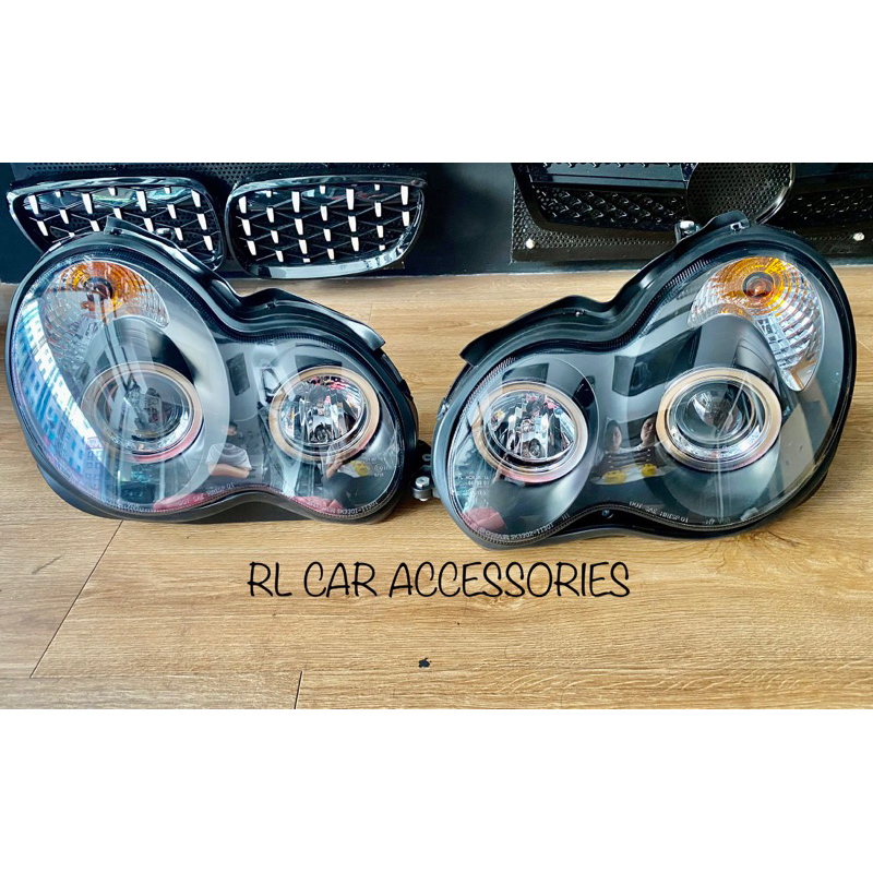 Mercedes Benz c class W203 headlight headlamp head lamp light projector ...
