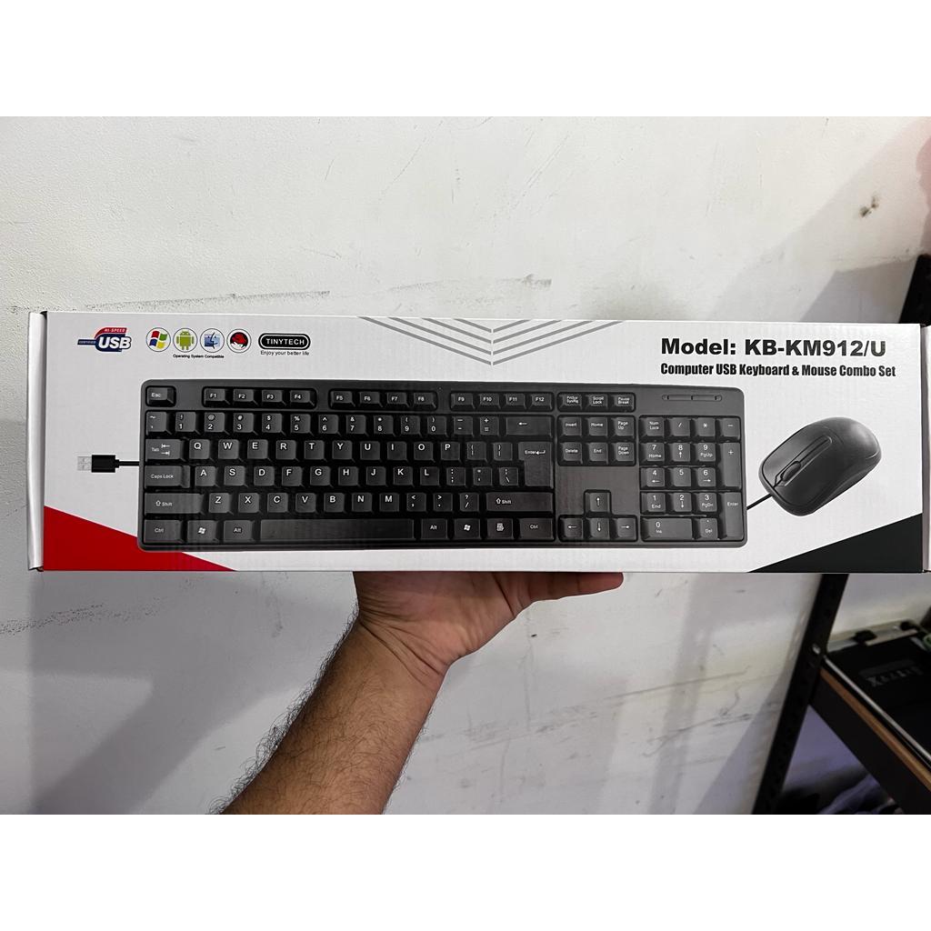 TINYTECH USB KEYBOARD & USB MOUSE COMBO SET (KB-KM912/U) | Shopee Malaysia
