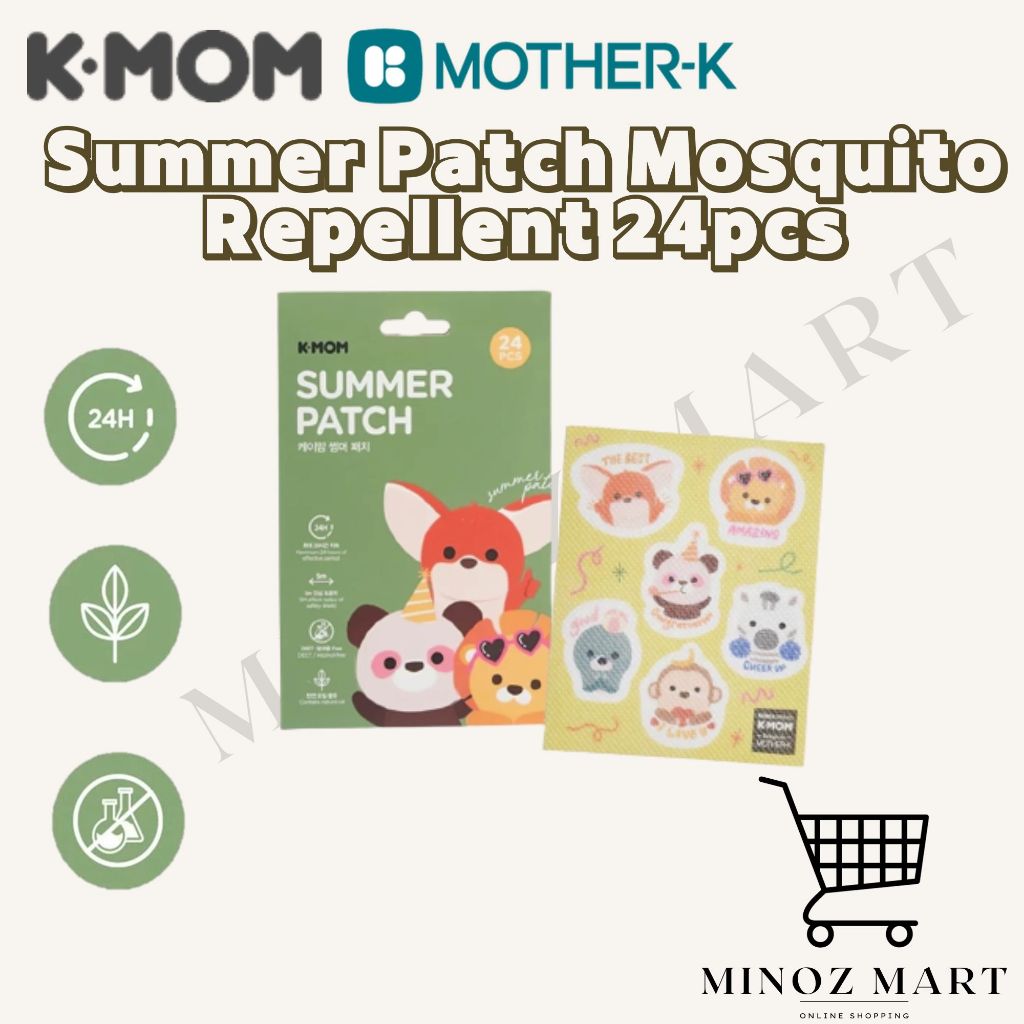 K-MOM KMOM Summer Patch Mosquito Repellent (24 Pcs) | Shopee Malaysia