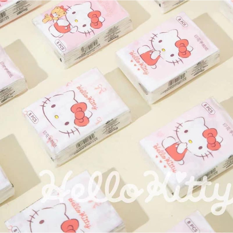 original sanrio, hello kitty tissue, set of 9 packa | Shopee Malaysia