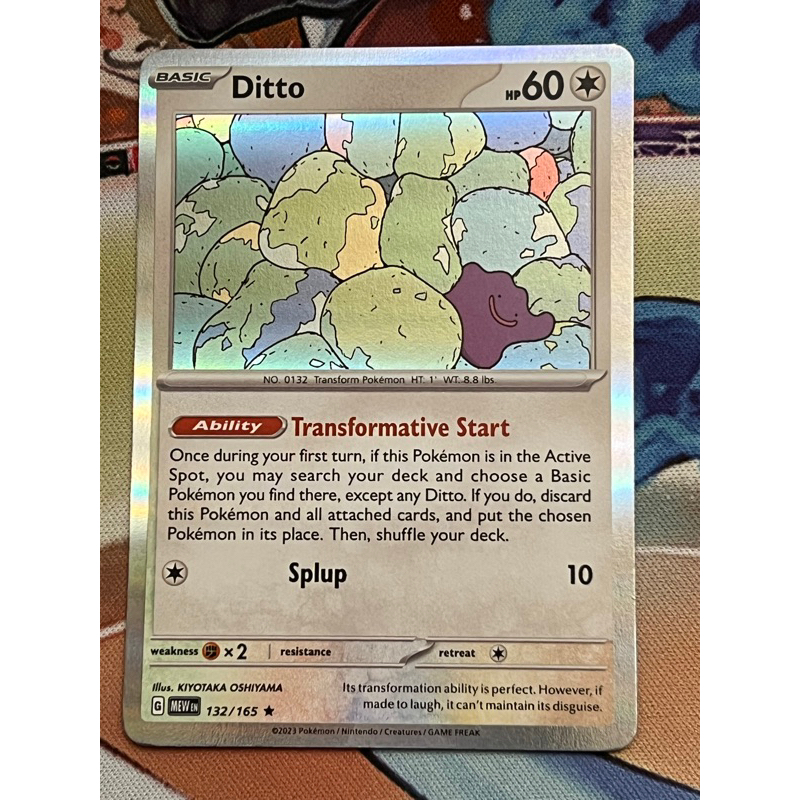 Pokemon TCG SV3.5 151 - Ditto - 132/165 - Holo Rare | Shopee Malaysia