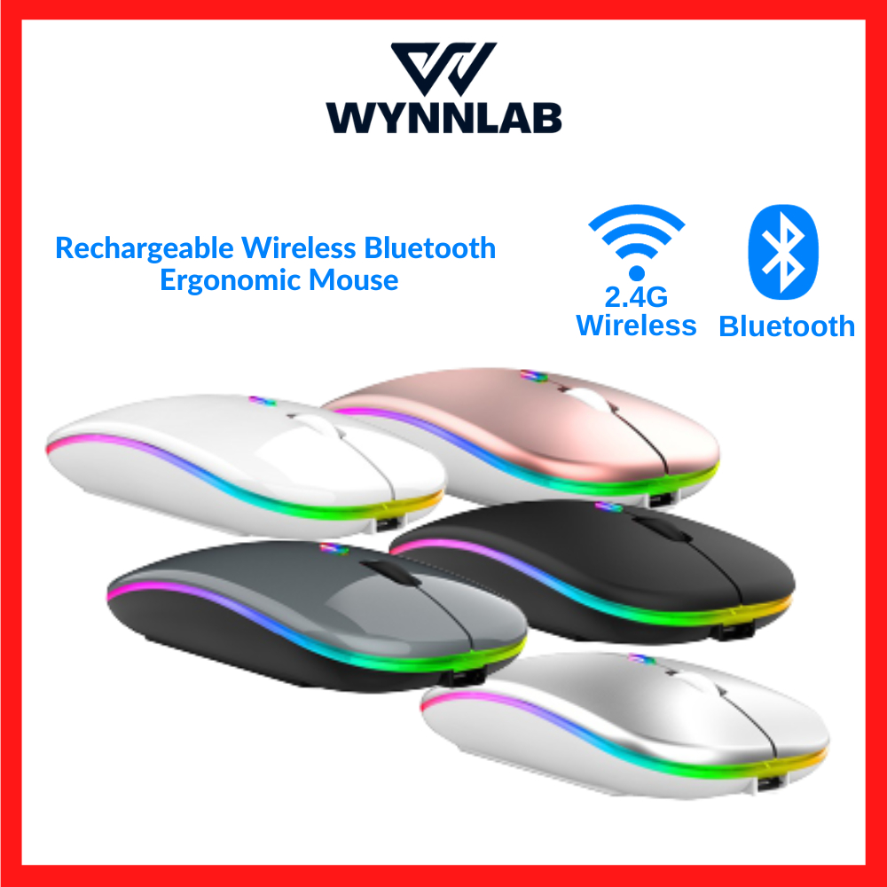 Wireless Rechargeable Mouse 2.4G Bluetooth Wireless Rechargeable Mouse ...