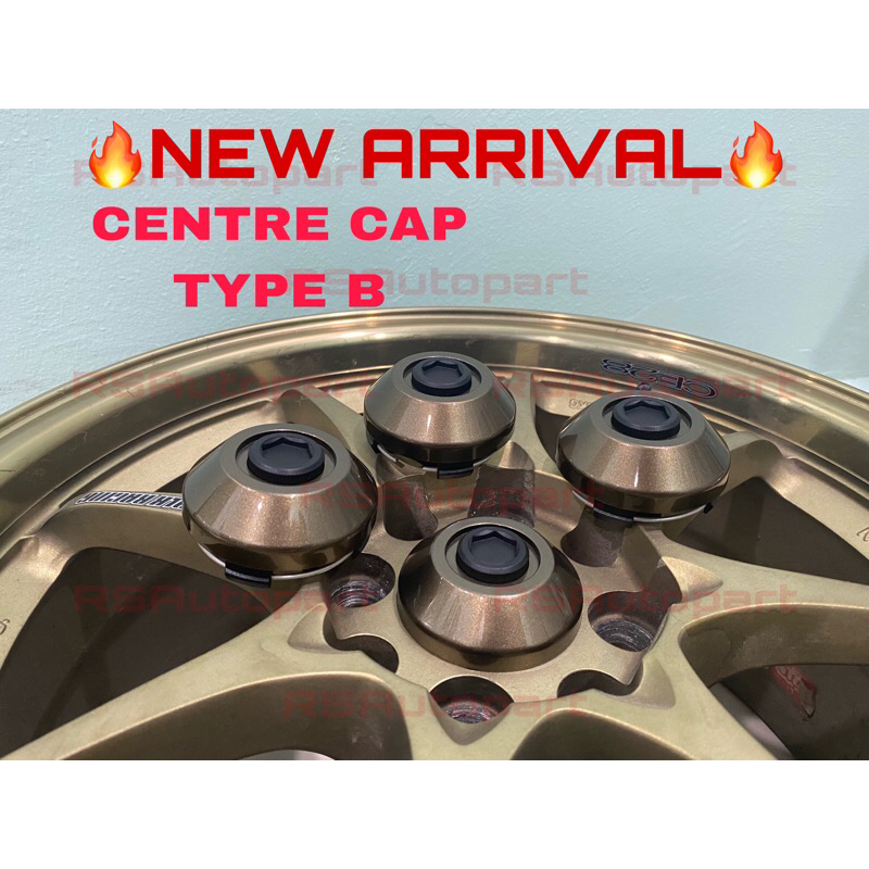 SPORT RIM RAYS CENTRE CAP TYPE B BRONZE COLUR 1:1 CUTTING ORIGINAL ...