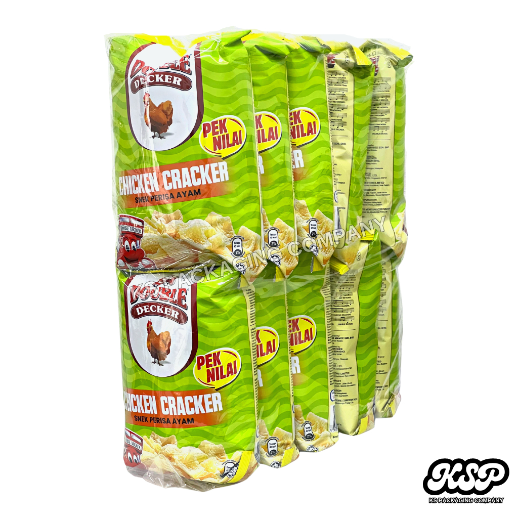 65g x 10pcs Mamee Double Decker Chicken Cracker Keropok Snek Perisa ...