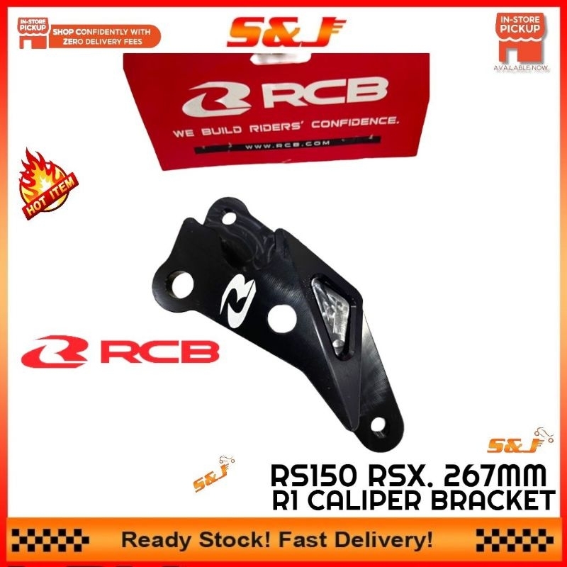 RCB R1 CALIPER BRACKET BLACK Y15 Y16 Y16ZR Y15ZR XMAX 250 RS150 RSX ...