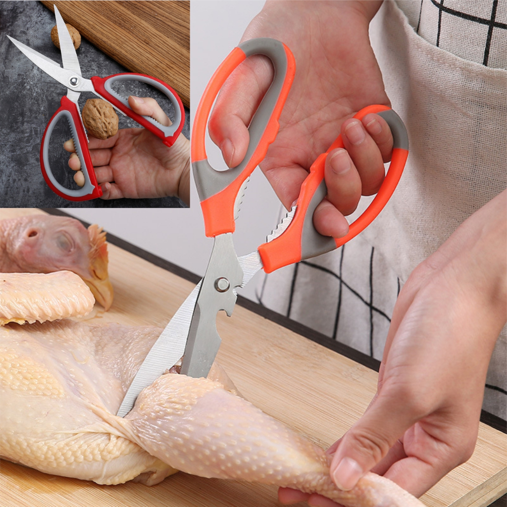 Kitchen Scissors Multifunctional Poultry Kitchen Scissor Nutcracker ...