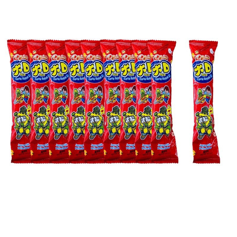 Keropok Big D Corn Stick 9G x 8 Stick Ready Stock /Big Q Corn Snacks ...