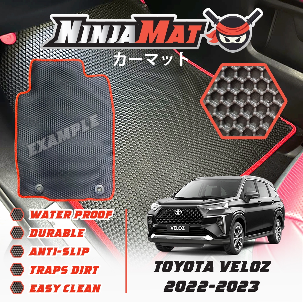 𝗡𝗶𝗻𝗷𝗮𝗠𝗮𝘁 Toyota Veloz 2022-2023 Car Floor Mat and Carpet | Shopee Malaysia