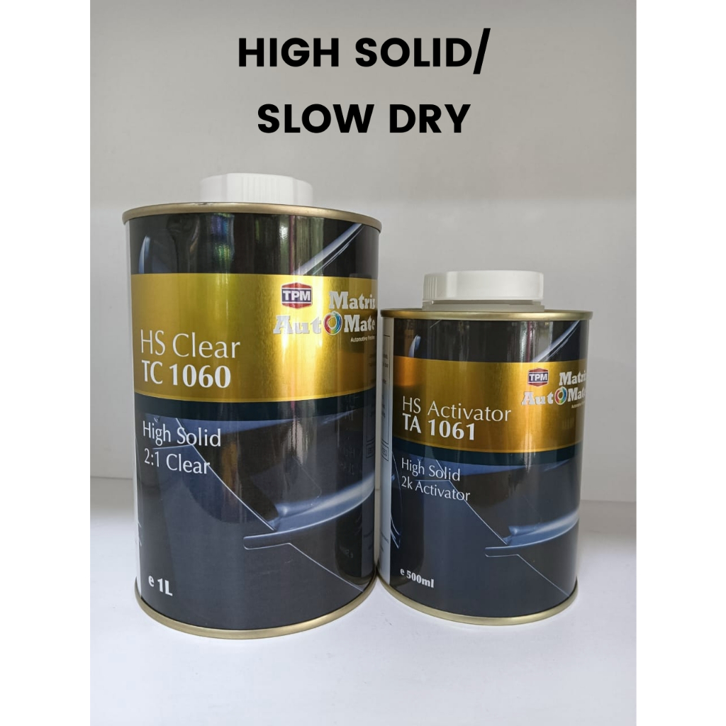 TPM 2K HIGH SOLID CLEARCOAT SET/TC1060/SLOW DRY/CLEAR KILAT/KERETA | Shopee Malaysia