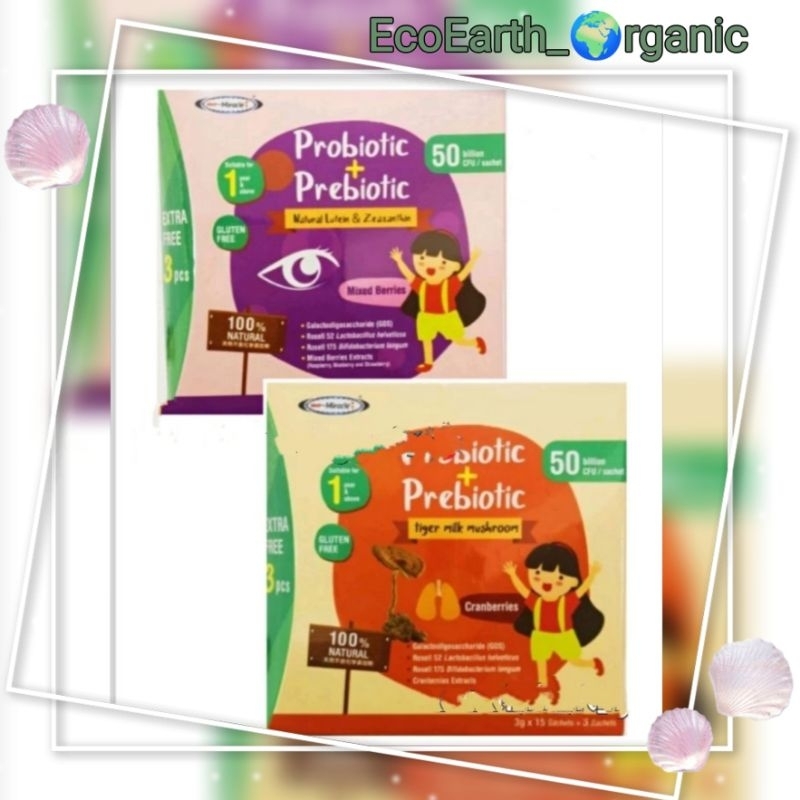 Mhp MIracle Probiotic + Prebiotic 3G X 18 Sachets Tiger Milk Mushroom ...