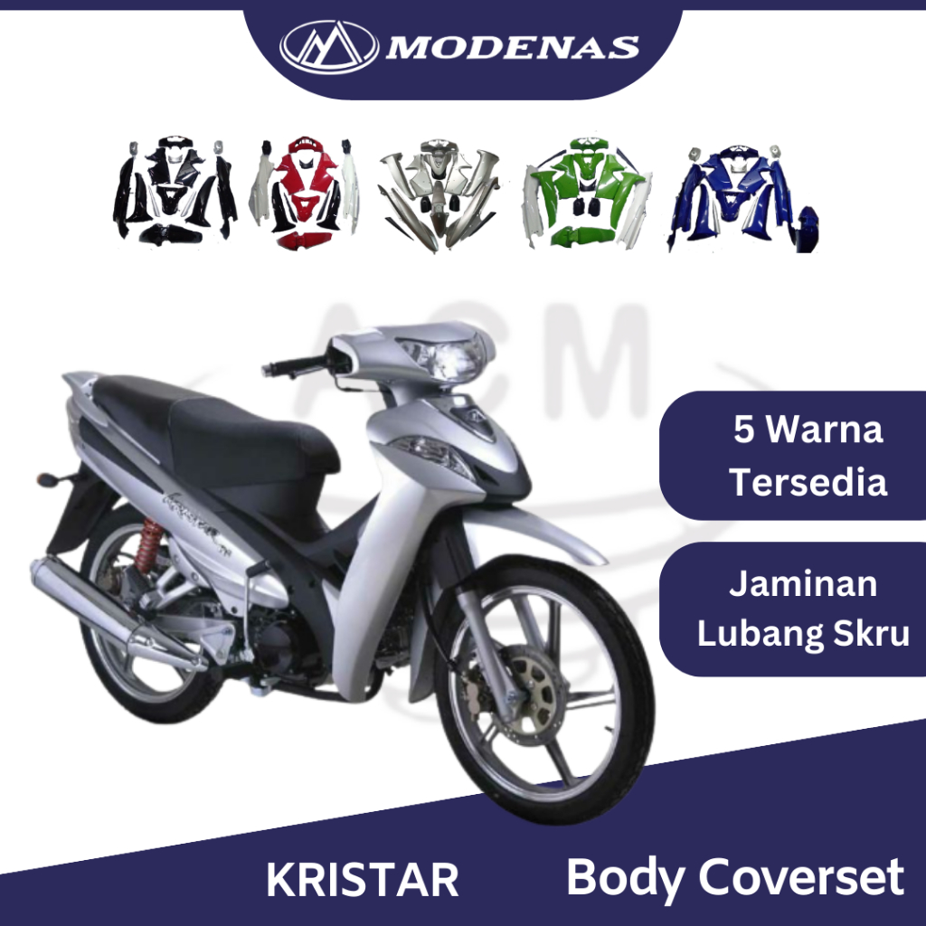 MODENAS Kristar Body Cover Set Coverset Kosong Bodyset Caver Kaver ...
