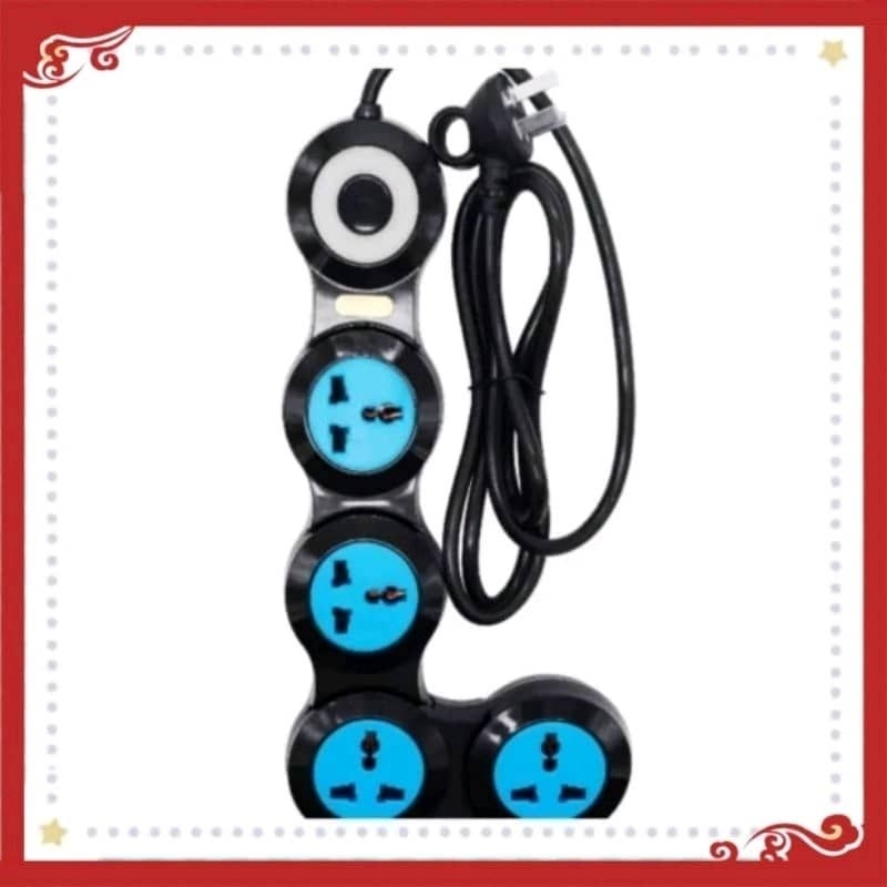 （quality） Extension Electrical Socket 3 4 5 Way 2 Meter Multi Rotary Moveble Trailing Socket