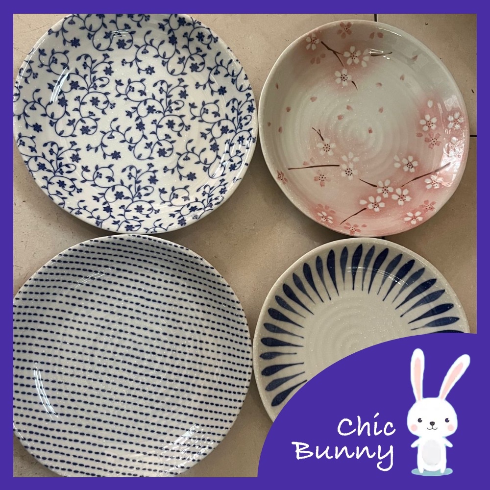 100% Made in Japan Ceramic Plates Symphony of Four Seasons Set Pinggan ...