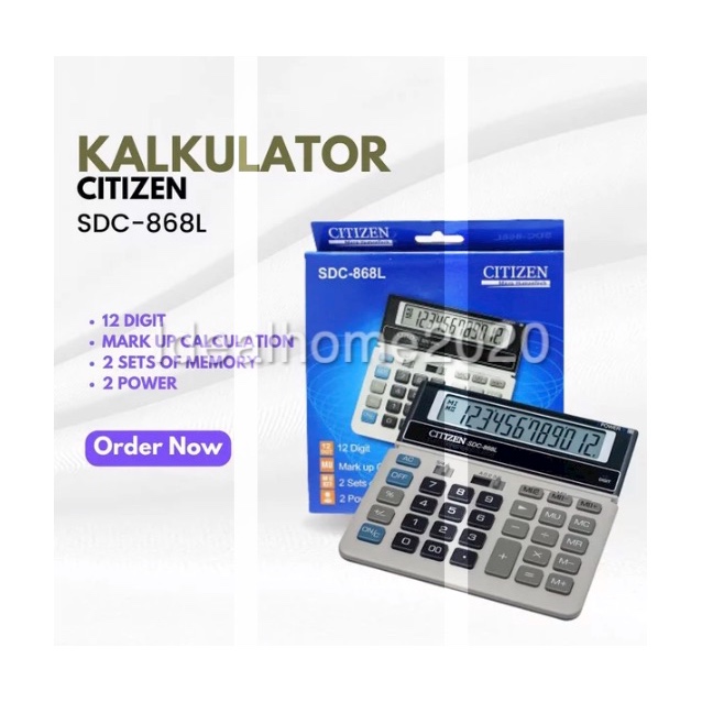 CITIZEN CT-868L / SDC868 / SDC-868L / SDC868L Desktop Calculator ...